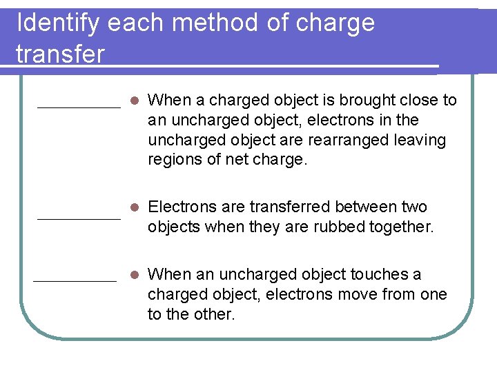 Electric Charges and Static Electricity Section 20 1