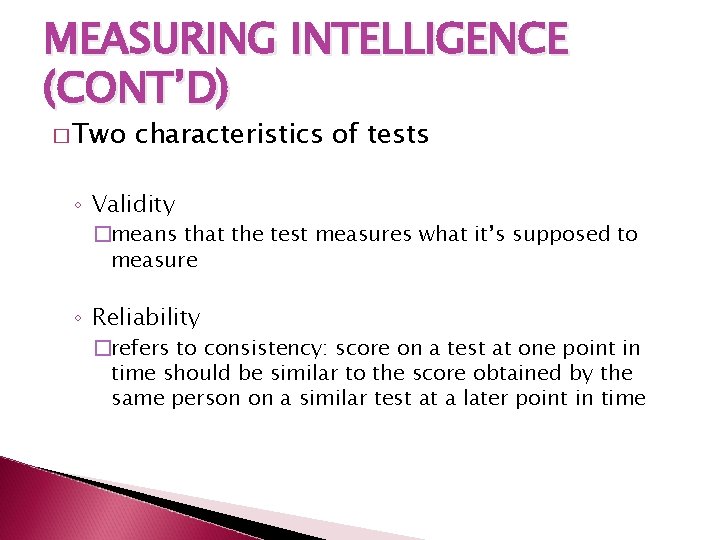Module 13 Intelligence INTRODUCTION Psychometrics Subarea of psychology