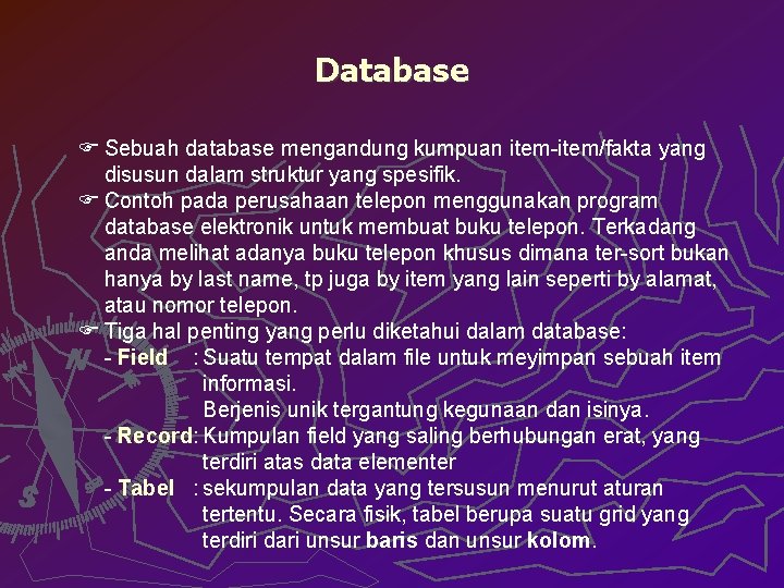 Keterampilan Komputer Database Arif Basofi S Kom Objectives