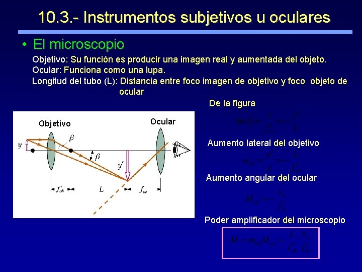 Tema 10 Instrumentos pticos 10 1 Introduccin 10