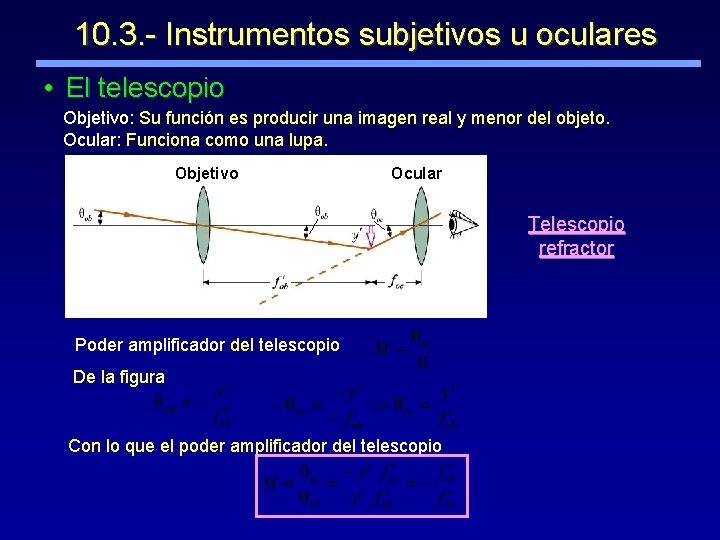 Tema 10 Instrumentos pticos 10 1 Introduccin 10
