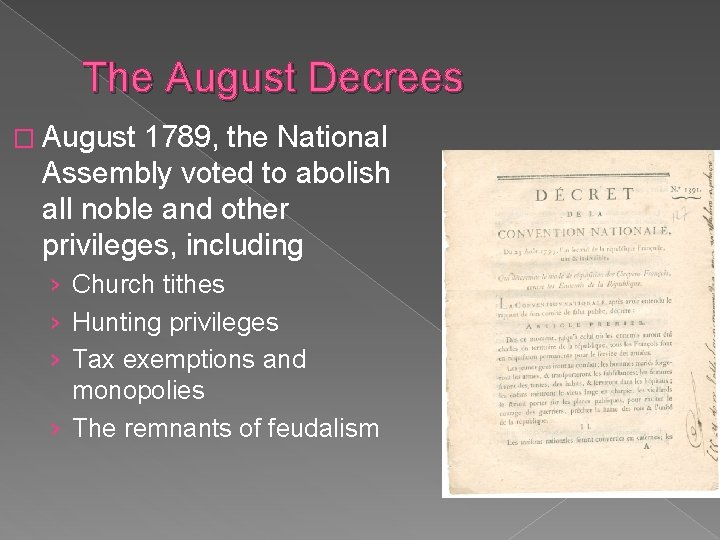 The Progression of the French Revolution Remember the