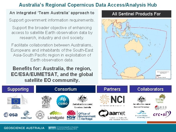 Australias Regional Copernicus Data AccessAnalysis Hub Australias Regional
