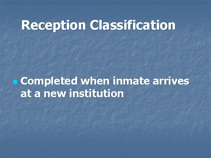 OBJECTIVE CLASSIFICATION ARs 503 521 523 Learning Objectives