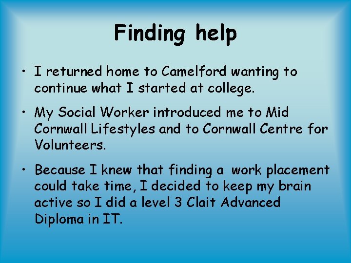 Introduction to me Simon Slatter 30 years old