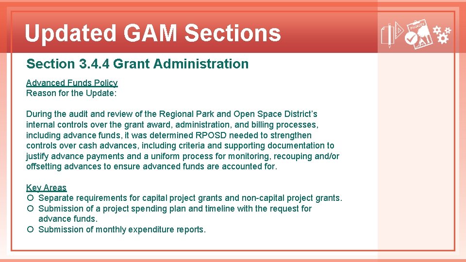 Measure A Grants Administration Manual Updates March 2021