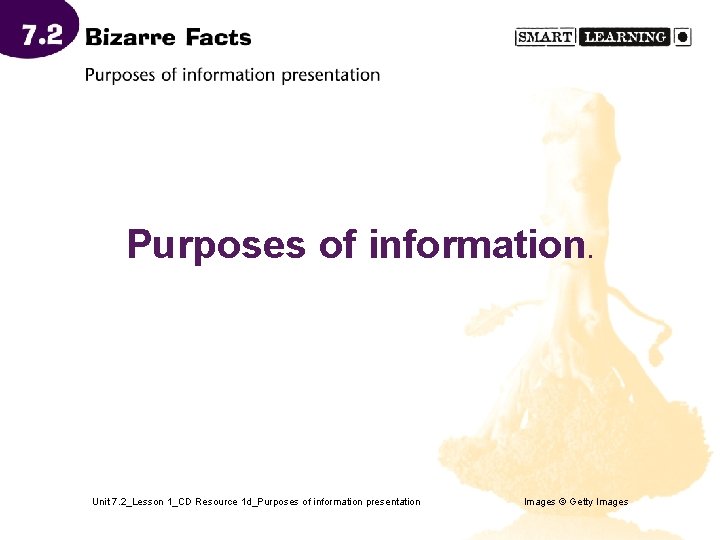 Purposes of information Unit 7 2Lesson 1CD Resource