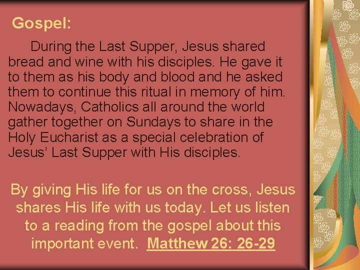The Last Supper A Classroom Celebration Leader Welcome