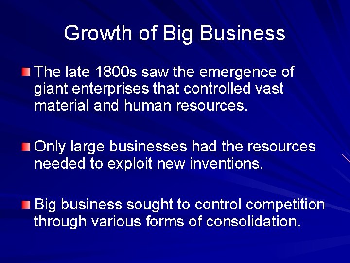 US History 8 2 Notes Mrs Deming Growth