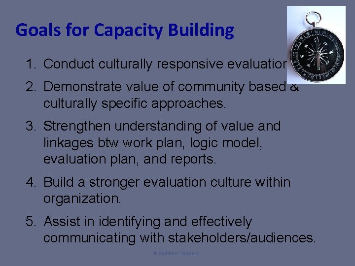 Building Evaluation Capacity to Address Health Disparities Working