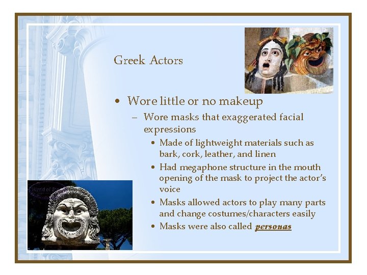 Greek Theatre History The Birth of Drama Prologue