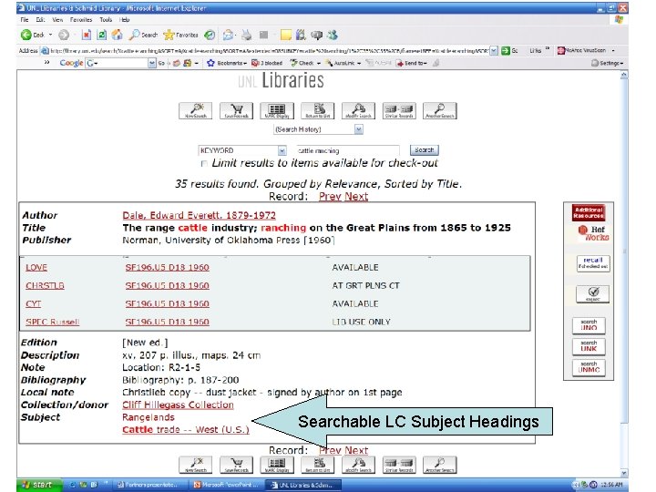 Your Partners in Service Discovering Available UNL Libraries