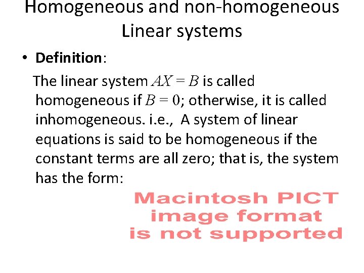 Systems of Linear Equations November 2014 Systems of