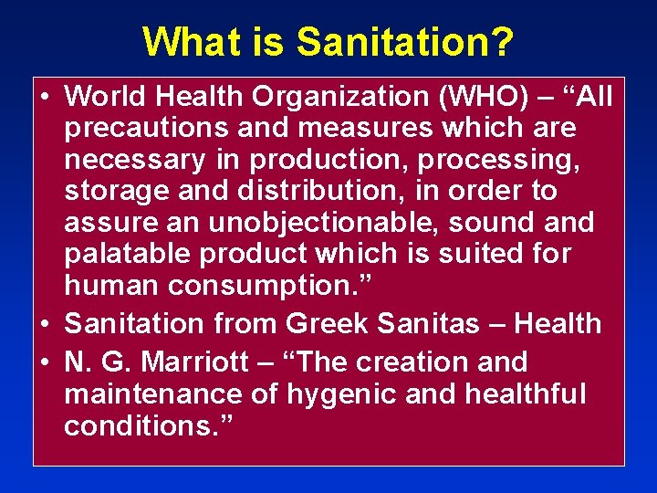 Food Safety Microbiology Sanitation and HACCP Frank T