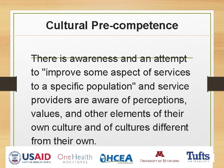 Cultural Competence PPP No 5 Learning Objectives Session