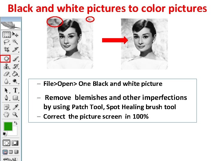 How to use the Healing Brush Tool 1