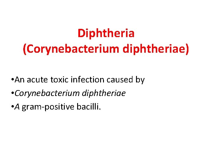 Bacterial infections Diphtheria Pertussis and Enteric fever Dr