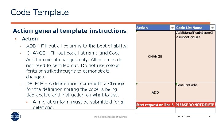 Preparing a Code work request template Quick Guide