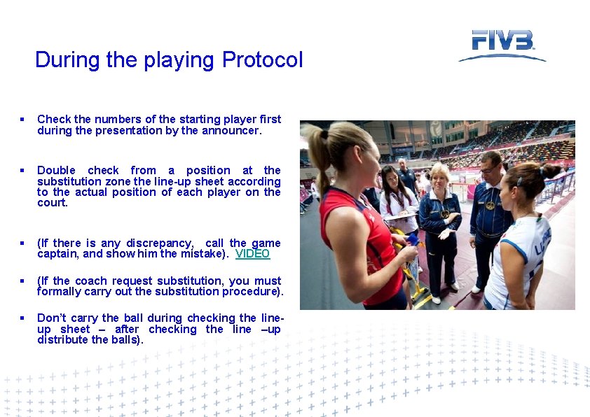 SECOND REFEREE RESPONSIBILITIES MOVEMENTS TECHNIQUE Rules of the