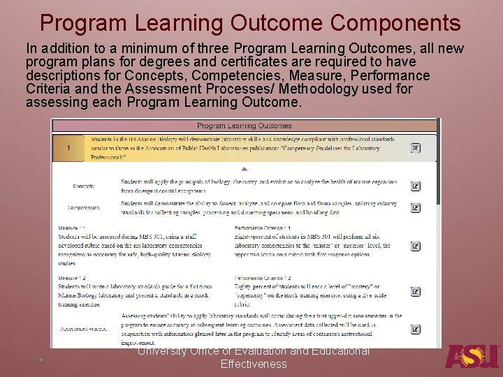 New Program Assessment Plan Development Guide Main Portal