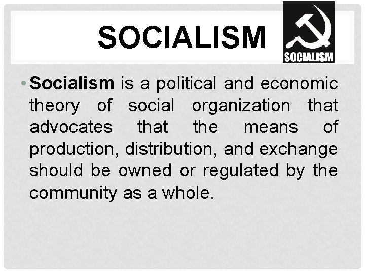UNIT 2 POLITICAL IDEOLOGIES LESSON 4 BASIC TENETS