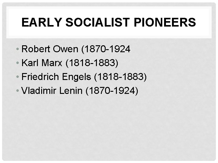 UNIT 2 POLITICAL IDEOLOGIES LESSON 4 BASIC TENETS