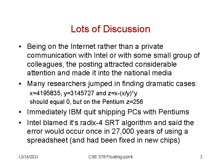 Intel Division Bug Scroll back to Autumn 1994