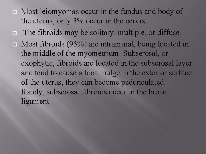 UTERINE LEIOMYOMAS LEIOMYOMATA FIBROIDS Osama EL Kady Prof
