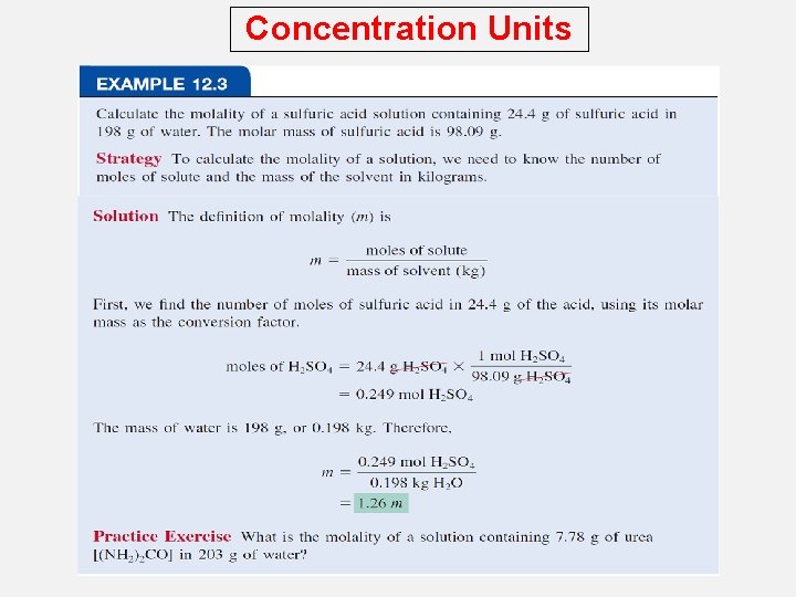 Physical Properties of Solutions Types of Solutions A