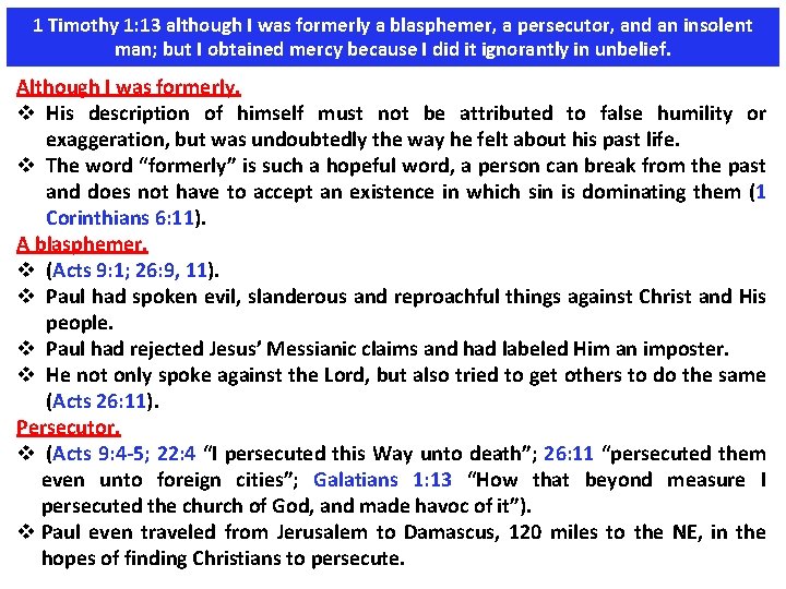 Introduction of the letter to Timothy 1 Timothy