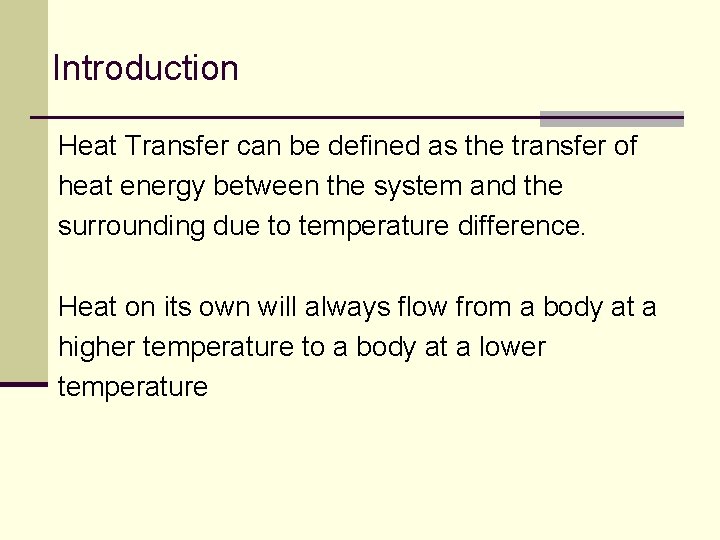 Heat Transfer 5 th Semester Mechanical Engineering CBS