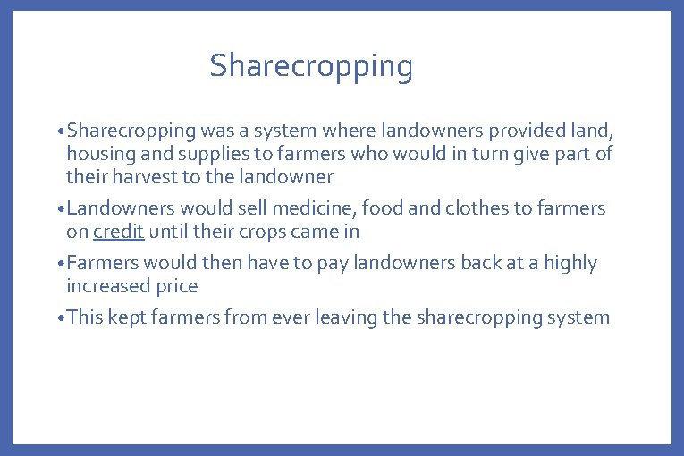 Reconstruction The South After the Civil War Freedmen