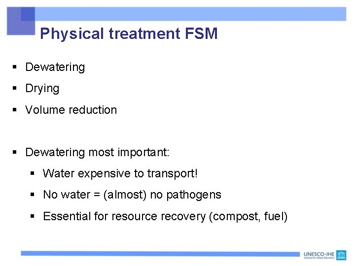 ONLINE COURSE FAECAL SLUDGE MANAGEMENT DEVELOPED BY UNESCOIHE
