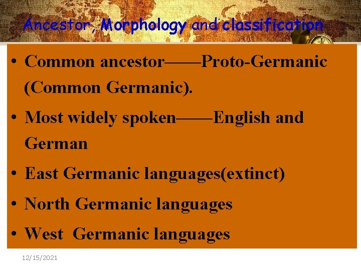Literature and Language Family Members 1 2 3