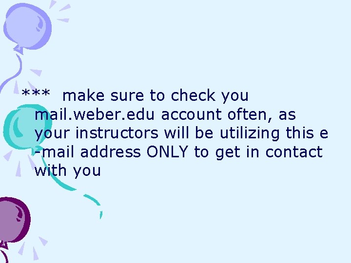 Weber State University Department of Radiologic Sciences Computer