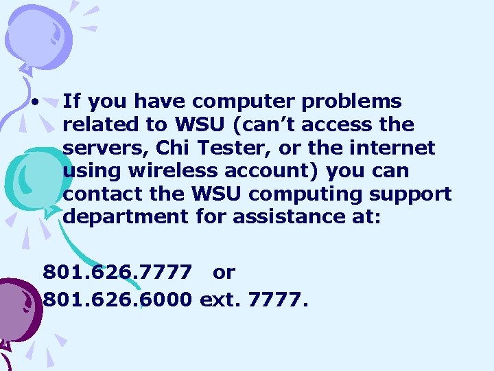 Weber State University Department of Radiologic Sciences Computer