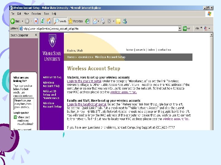 Weber State University Department of Radiologic Sciences Computer