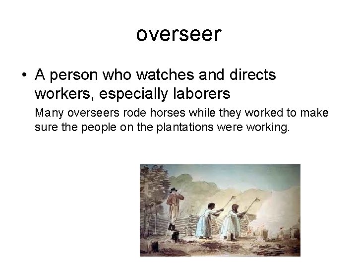 Chapter 6 Middle and Southern Colonies Vocabulary Review