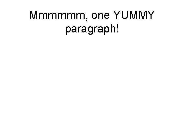 PARTS OF A BODY PARAGRAPH What is the