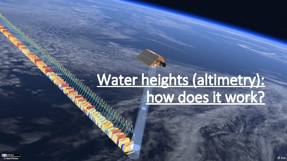 Water heights altimetry how does it work CnesAviso