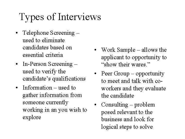 Job Interviewing for Students in the Sciences STRESS