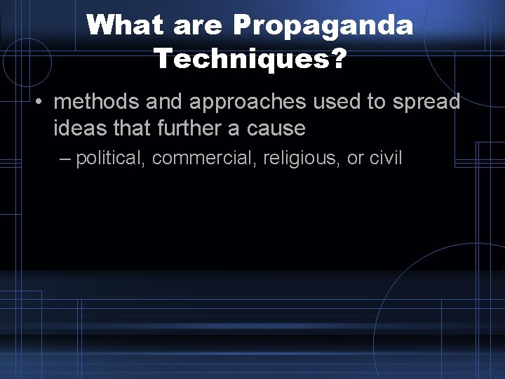 Persuasive Propaganda Techniques Modes of Persuasion Ethos Pathos