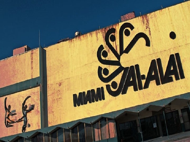 Presentation about Jai Alai by guy spriggs The