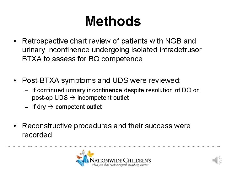 Intradetrusor Botulinum Toxin A Injection as a Diagnostic