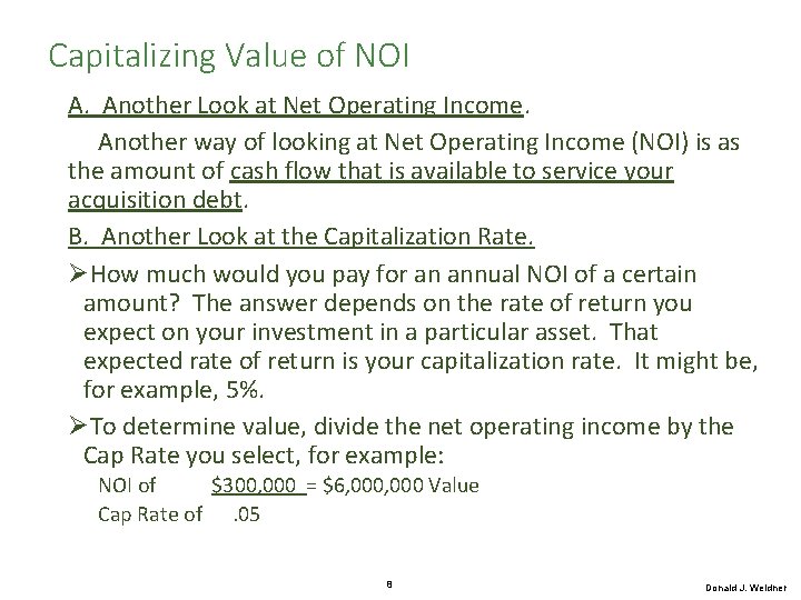 Appraisals Three Basic Indications of or ways of