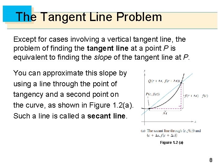2 1 The Tangent and Velocity Problems Copyright