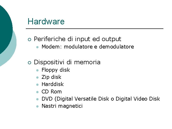 ECDL Modulo 1 Concetti generali IT Information technology
