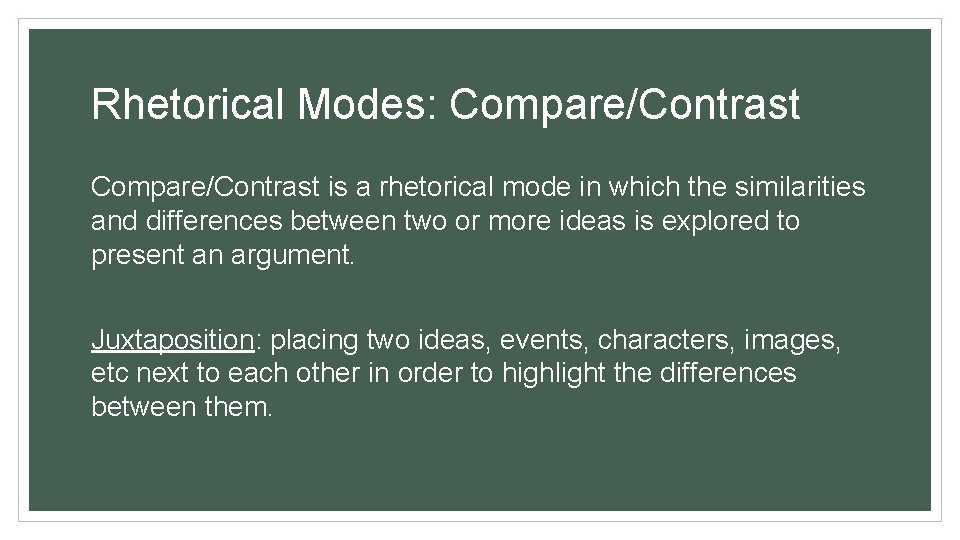 AP LANGUAGE EXEMPLIFICATION AND JUXTAPOSITION Agenda Bell ringer