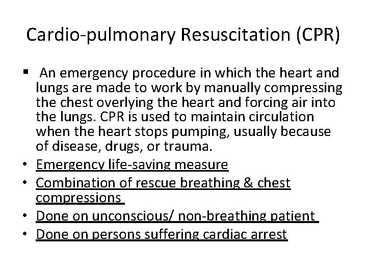 ABC of first aid The priorities of first
