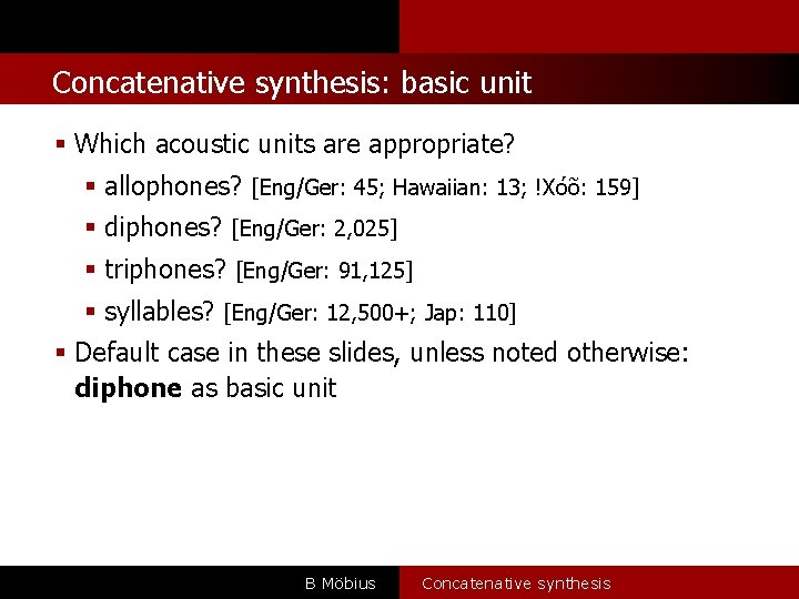 TexttoSpeech Synthesis Bernd Mbius Language Science and Technology